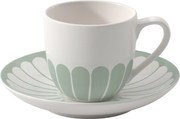 Villeroy&Boch Villeroy & Boch Fleur Vert espresso šálek s podšálkem