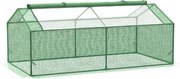 Zelený fóliovník Outsunny s oknem, 180 x 90 x 70 cm | Aosom
