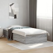 Rám postele se zásuvkami šedý sonoma 100 x 200 cm kompozit 3280424