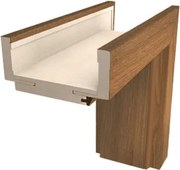 Obložková zárubeň DRE 90 cm ořech karamel pro tloušťku stěny 22-24 cm pravá O8OK90P