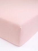 MK Lůžkoviny Jersey prostěradlo s elastanem 140 × 200 cm – starorůžové