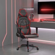 Herní židle černá a vínová umělá kůže 3143672