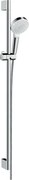 Hansgrohe Crometta, sprchová sada 1 jet EcoSmart 9 l/min se sprchovou tyčí 90 cm, bílá/chromová, HAN-26539400