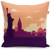 Sablio Polštář New York Socha svobody Art - 40x40 cm