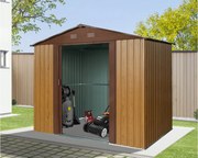 Zahradní domek BestBerg ZDB-4D / 4,1 m² / 236 x 174 x 206 cm / dekor dřevo/hnědá