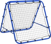 HOMCOM Fotbalový Rebounder, Nastavitelná Rebound Zeď s 5 Úhly a Rebound Mřížkou, 100 x 95cm Fotbalová Brána pro Dospívající, Rebound Zeď pro Trénink V