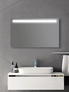 Zrcadlo na zeď chodbu do pokoje ložnice předsíně koupelny LUNA - 100 x 60 cm s LED podsvíceným pruhem 902-029