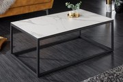 Keramický konferenční stolek Sloane 100 cm bílý mramor