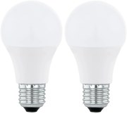 SADA 2xLED RGBW Stmívatelná žárovka A60 E27/9W/230V 2700-6500K + DO - Eglo 11587