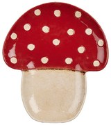 Servírovací keramický talířek houba muchomůrka Mushroom - 21*22*3 cm