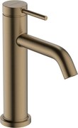 Hansgrohe Tecturis S, páková umyvadlová baterie 110 CoolStart EcoSmart+ s odtokovou soupravou, kartáčovaný bronz, HAN-73314140