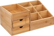 Organizér na kosmetiku bambusový, 3 zásuvky