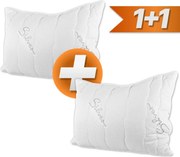 Prošívaný antialergický polštář 70 × 90 cm Silver EMI 1 + 1 ZDARMA
