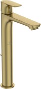 Ideal Standard Connect Air - Umyvadlová baterie Slim s výpustí, BlueStart, Brushed Gold A7026A2