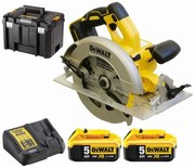DeWALT DCS570P2 Aku kotoučová pila XR (18V/2x5,0Ah/184mm) kufr Tstak