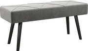 HOMCOM Čalouněná lavice v sametovém vzhledu, postelová lavice s X vzorem, ocelové nohy, botník do ložnice, obývacího pokoje, chodby, 100 x 36 x 45 cm,