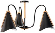 Toolight LED skleněné stropní závěsné svítidlo APP442-CP černá