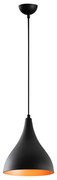 Černé závěsné svítidlo s kovovým stínidlem ø 22 cm Sağlam – Opviq lights