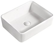 BPS-koupelny Keramické umyvadlo na desku HYD-LO-WH-480 48x37 cm, bílé