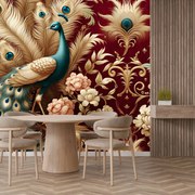 Fototapeta - Elegantní páv (245x170 cm)