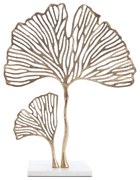 Kovová soška (výška 48 cm) Leaf – Light &amp; Living