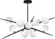 Toolight Tolight, stropní svítidlo 8xG9 APP999-12CP, černá, OSW-05552