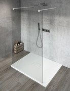 Gelco Sapho, VARIO WHITE jednodílná sprchová zástěna do prostoru, čiré sklo, 700 mm, GX1270GX2215
