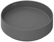 Hansgrohe Xuniva Evo S - Umyvadlo na desku, průměr 40 cm, bez přepadu, bez otvoru pro baterii, matná šedá 60323760