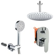 Mereo Viana - Sprchový set s baterií pod omítku, průměr 30 cm, 5 proudů, chrom CB650SV2