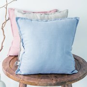 TULULUM Lněný povlak na polštář, světle modrý Rozměr polštáře: 40 x 40 cm