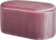 Lavice HOMCOM Růžová čalouněná lavice s úložným prostorem ve francouzském stylu, elegantní sametový potah, 81x40x41cm do předsíně a obývacího pokoje …