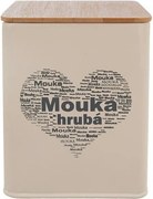 Plechová dóza SRDCE na hrubou mouku