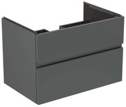 Ideal Standard Finesse - Umyvadlová skříňka, 80x51x55 cm, 2 zásuvky, matný antracit E3396Y2
