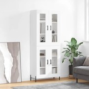 Skříň highboard bílá 69,5 x 34 x 180 cm kompozitní dřevo 3198281