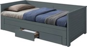 Rozkládací postel 90/180x200, šedá, GORETA Kondela 0000252394
