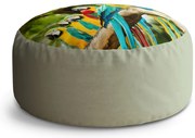 Sablio Taburet Circle Papoušci na větvi: 38x48 cm