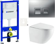 Závěsný WC set Geberit do lehkých stěn / předstěnová SAT SIKOGESREX67D35