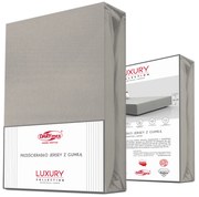 ELASTICKÉ JERSEY PROSTĚRADLO 90X200 CM, VÝŠKA 30 CM ŠEDÁ
