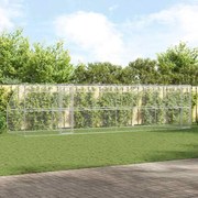Psí kennel 4 ks Stříbrná 8 x 2 x 2 m Pozinkovaná ocel 3368340
