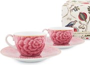 Pip Studio Spring to Life Set 2 espresso šálků s podšálky růžoví