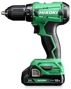 HiKOKI - 18V AKU vrtací šroubovák, 2x aku 2,0 Ah Li-Ion, nabíječka DS18DAWCZ
