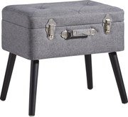 XXXLutz TABURET, dřevo, textil, kompozitní dřevo, 50/46/35 cm Xora - Taburety - 000075000102