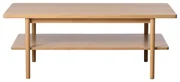 Konferenční stolek s deskou v dubovém dekoru v přírodní barvě 60x120 cm Ponza – Unique Furniture