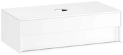 Ravak Step - Umyvadlová skříňka SD, 100x54x31 cm, 1 zásuvka, lesklá bílá X000001429