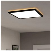 Eglo 901443-LED Koupelnové stropní svítidlo ROVITO 17,6W/230V 39x39cm IP44 černá