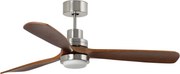 FARO 33463DC LANTAU XL LED stropní ventilátor, matný nikl s DC motorem - FARO