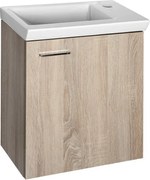 Aqualine Aqualine, ZOJA/KERAMIA FRESH umyvadlová skříňka 44x50x23,5cm, dub platin, 51046DP