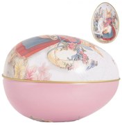 Růžová plechová dóza ve tvaru vajíčka Easter Egg - 8*13*8 cm