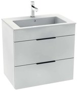 Jika Cube - Skříňka s umyvadlem, 64x42x62 cm, 2 zásuvky, bílá H4536021763001