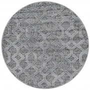 Ayyildiz, Kusový koberec Pisa 4702 Grey kruh, 80x80 (průměr) kruh, šedá, ložnice